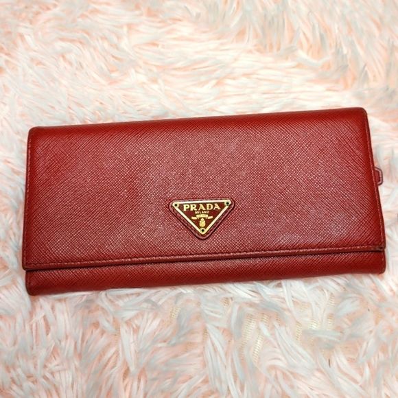 Prada | Bags | Prada Silver Logo Plaque Fold | Poshmark